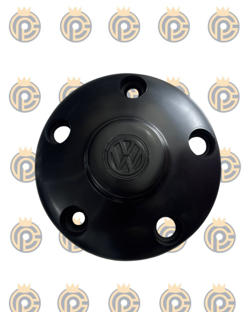 Calota Kombi Fusca Variant 5 Furos Preta - Palácio das Calotas